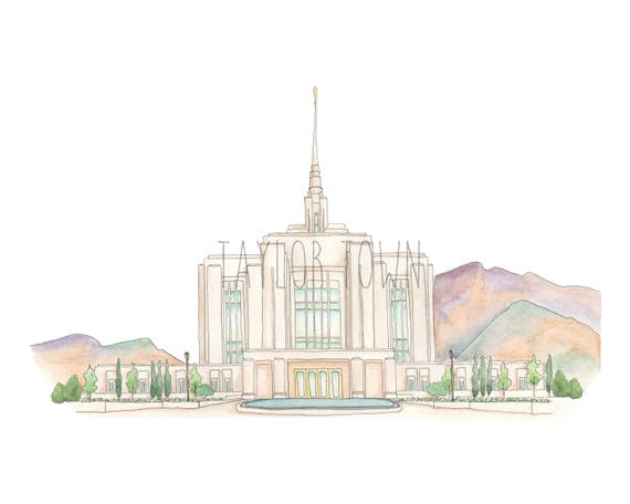 Lds Temple Drawing