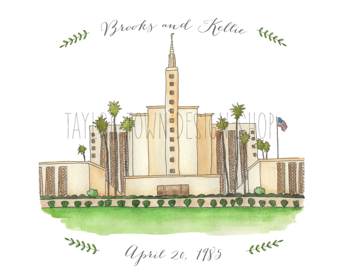Customized Wording Added to Temple Painting - Etsy