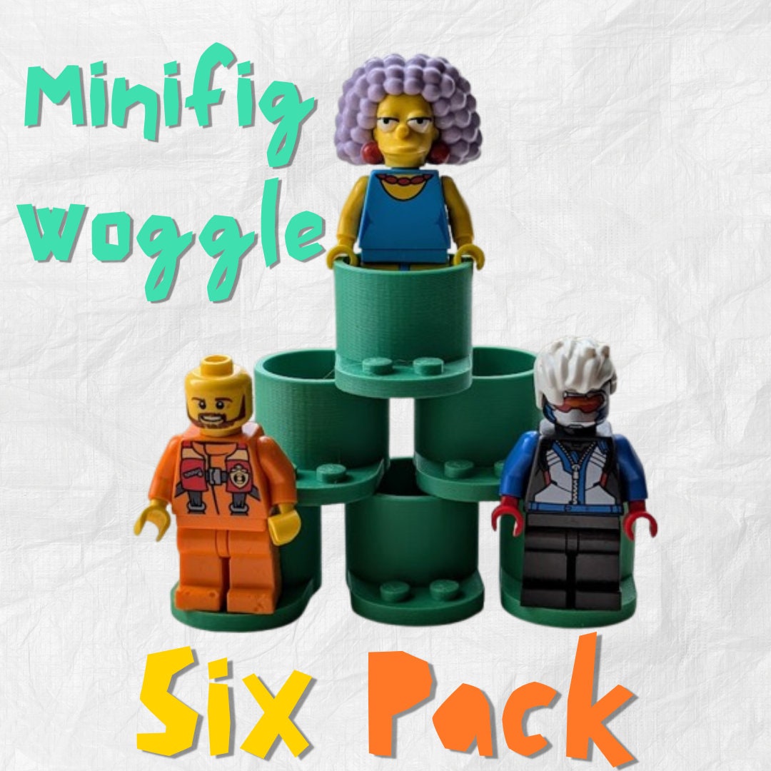 Six Lego Minifig Display Woggle Beavers Cubs Scouts Explorers 3D ...