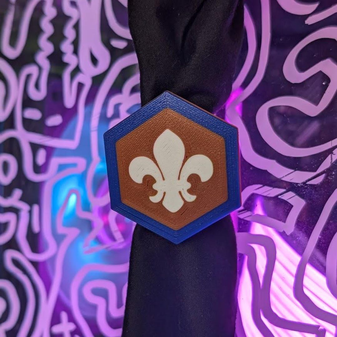 Chief Scout Bronze Woggle | 3D Printed Necker Slide | Squirrels Beavers ...