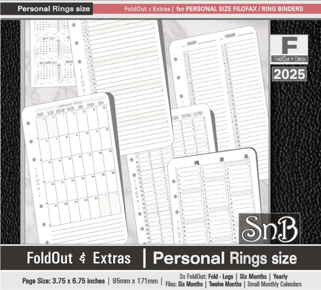 Snb Personal Rings - Foldout Calendars and Extras - 2025 / 2026 ...