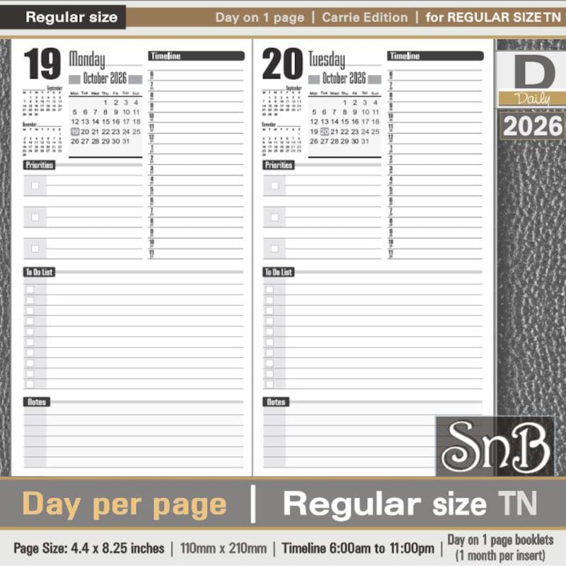 Planner Insert Travelers - Etsy