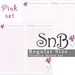 Snb RG Flower Notes Set Printable Color Notes Inserts Lined and Grid ...