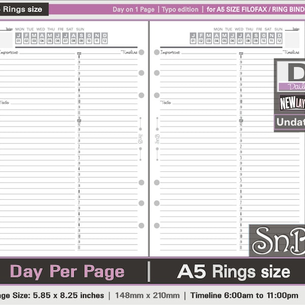 Filofax Printables - Etsy
