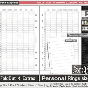 Snb Personal Rings Foldout Calendars and Extras 2024 Printable Daily ...
