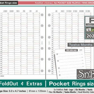 Snb Pocket Rings Foldout Calendars and Extras 2023 / 2024 Printable ...