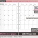 Snb A6 Rings Neutral Edition Month on 2 Pages 2024 / 2025 Printable ...