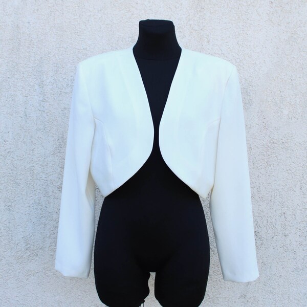 White Evening Jacket - Etsy