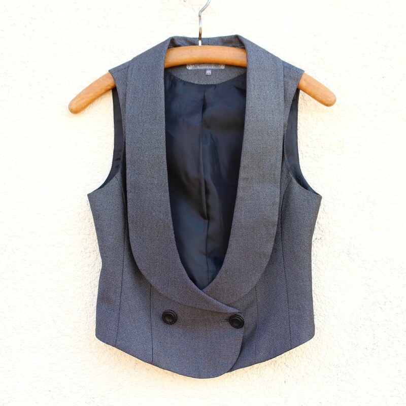 Double Breasted Vest - Etsy