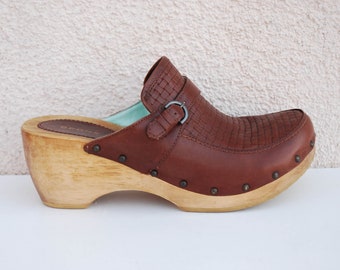 Wooden clogs | Etsy