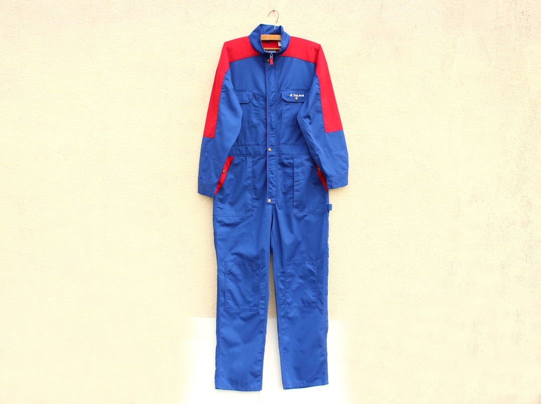 Vintage Work Overalls men's / blue Work Coveralls men's / Jumpsuit ...