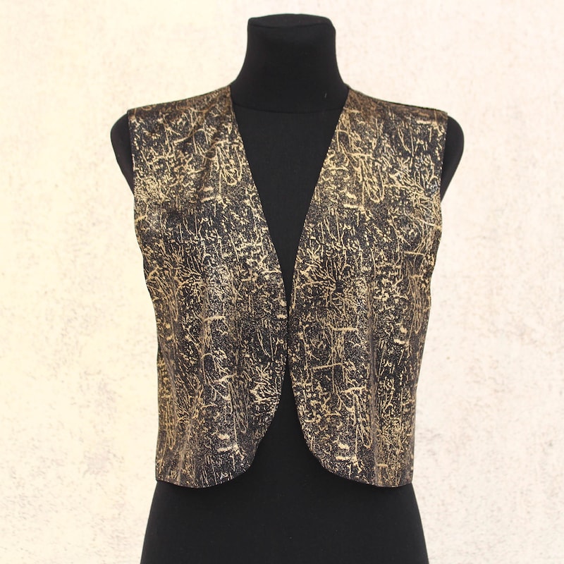 Gold Vest - Etsy