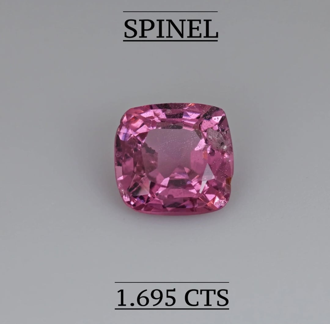 Natural Burmese Pink Spinel 1.695 Carats - Etsy UK