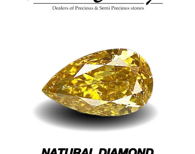 Natural Fancy Diamond 0.37 Cts - Etsy