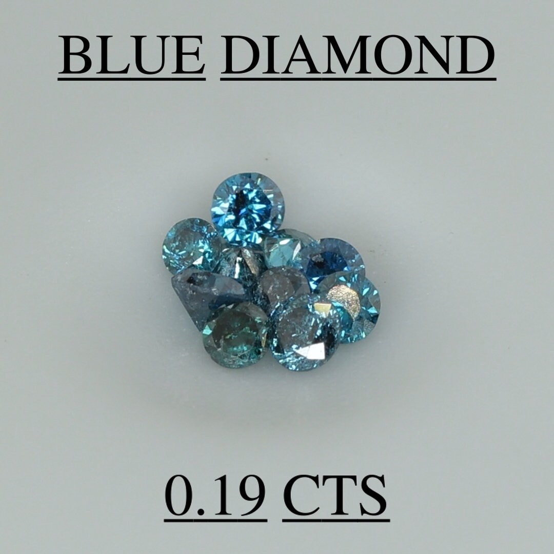 Natural BLUE DIAMOND 0.19 Cts - Etsy