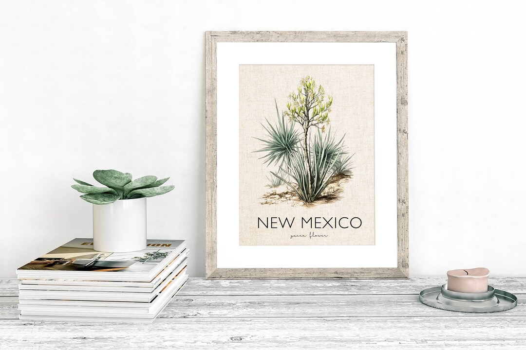 State Flower Print 4 || New Mexico – South Carolina - Etsy