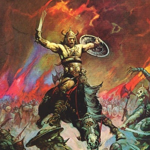 Lithographs Prints Art & Collectibles Dark Kingdom Frank Frazetta ...