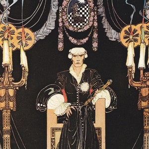 In Powder and Crinoline Kay Nielsen Vintage Art Nouveau Print ...