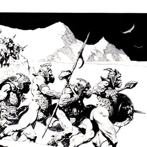 Orcs LOTR Lord of the Rings Frank Frazetta Warriors on War Path Vintage ...