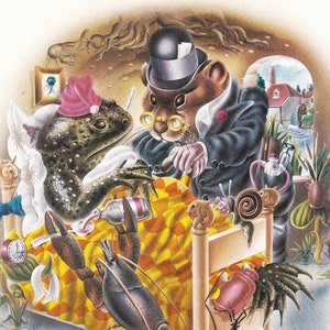 Toad in Bed Patient Doctor Alan Aldridge Quirky Fun Psychedelic ...