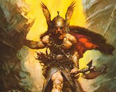 Dark Kingdom Frank Frazetta Fierce Warrior Battle Axe - Etsy