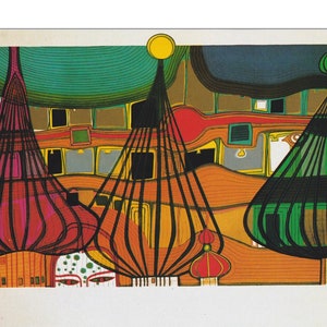 Friedensreich Hundertwasser Vibrant Colours Color Artwork the Expulsion ...