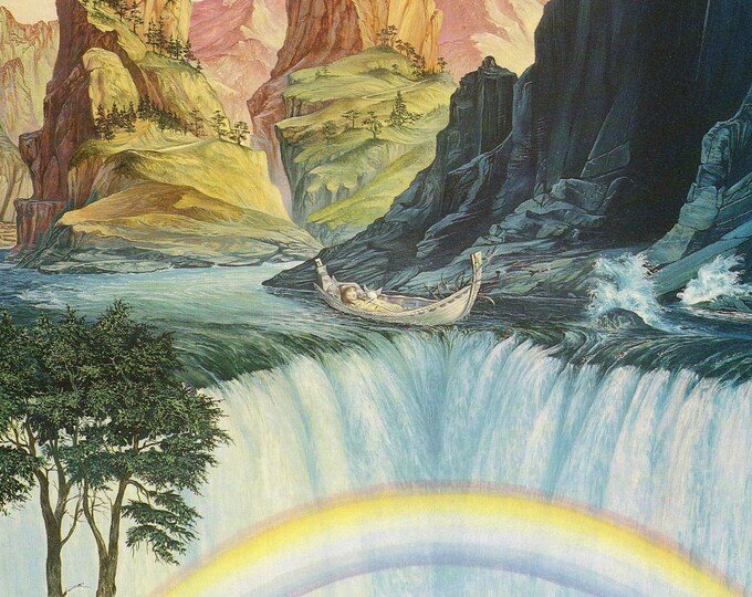 Tolkien Boromir Falls of Rauros Vintage Fantasy Cover Art - Etsy