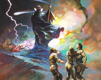 Swamp Demon Frank Frazetta Vintage Dark Fantasy Comic Cover Art Print ...