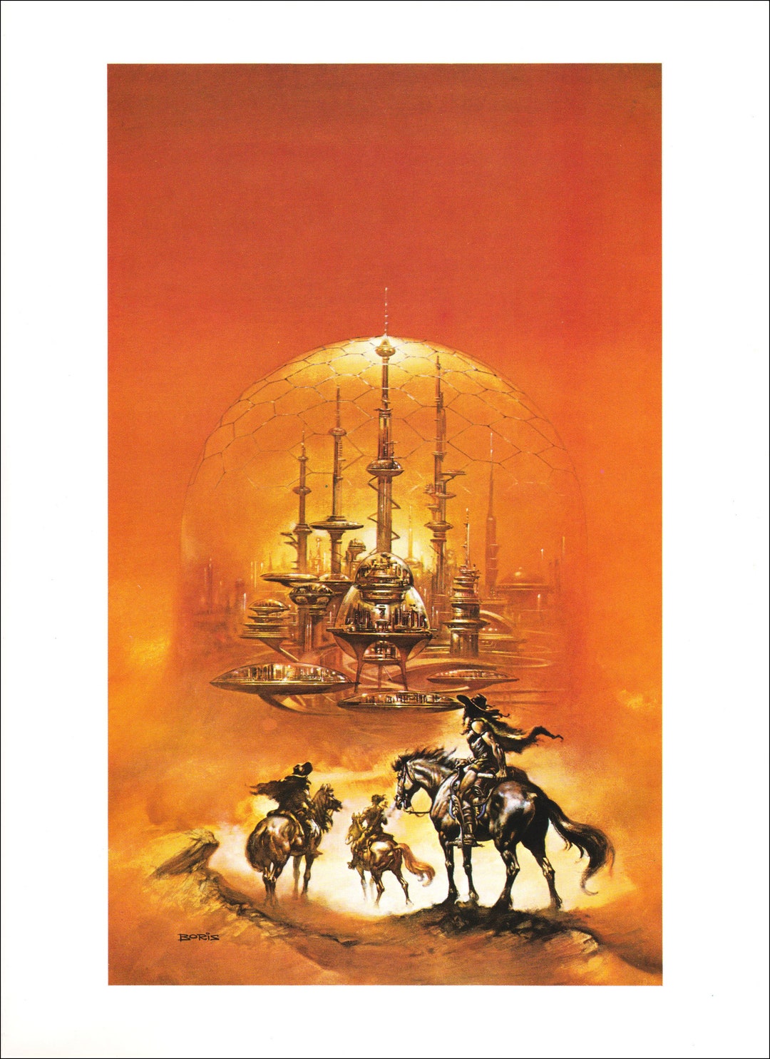 A Hostage for Hinterland Boris Vallejo Vintage Fantasy Art Futuristic ...