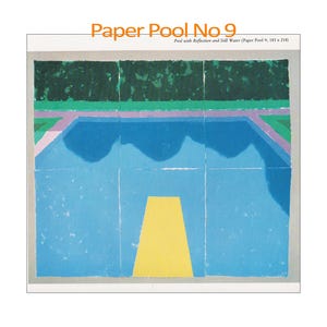 David Hockney Paper Pool Outdoor Swimming Pool Diving Board Bathroom ...