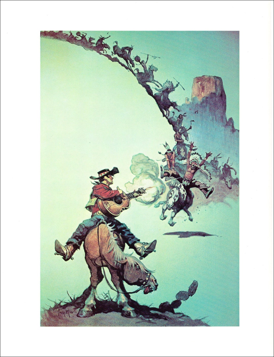 Frank Frazetta Fastest Guitar in the World Roy Orbison Vintage Fantasy ...