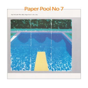 David Hockney Paper Pool Outdoor Swimming Pool Diving Board Bathroom ...