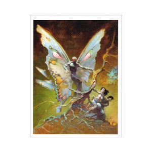 Mothman Frank Frazetta Vintage Fantasy Print Comic Cover Art Sci Fi Man ...