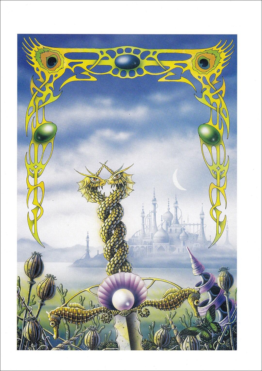 Fantasy Mystical Sea Sword Seahorse Weapon Danny Flynn Print - Etsy