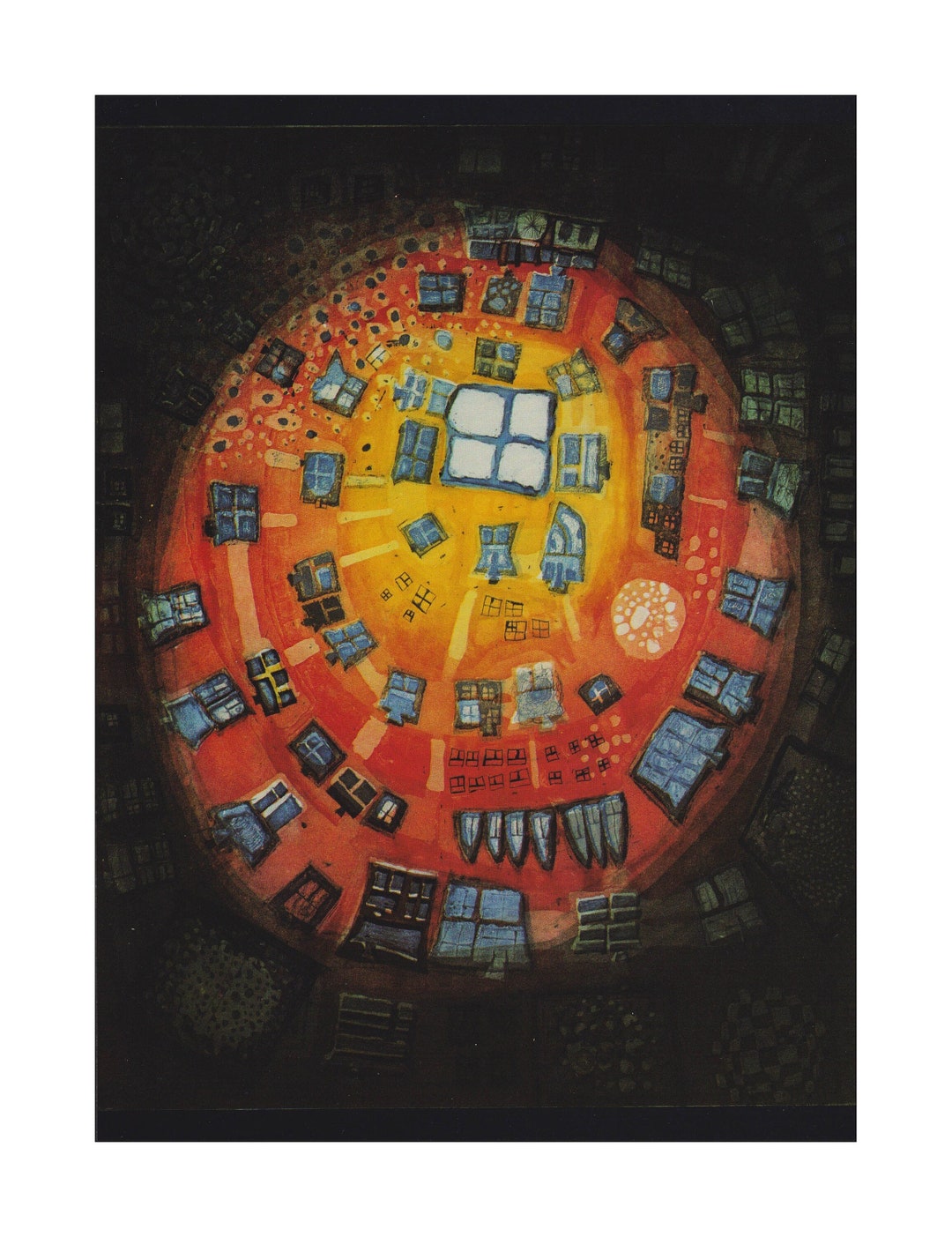 Friedensreich Hundertwasser Vibrant Colours Color Artwork Window Out of ...