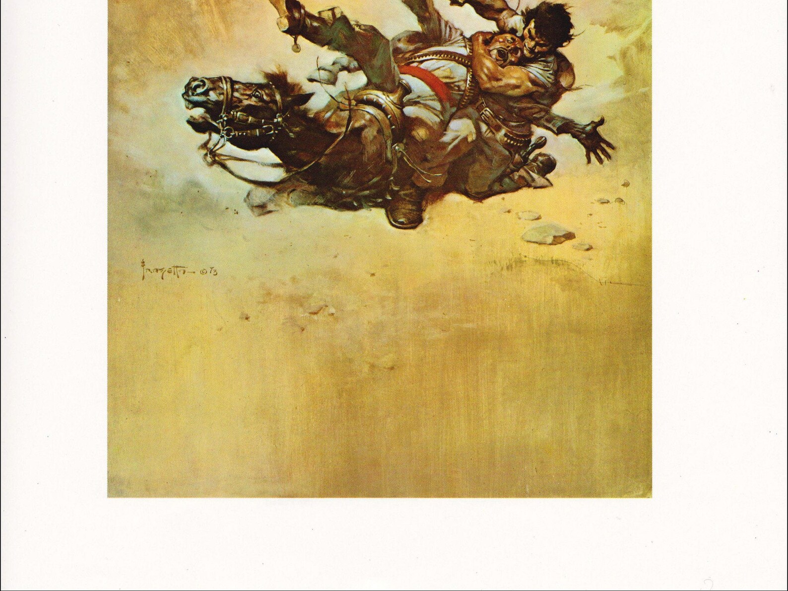 The Return of the Mucker Frank Frazetta Vintage Fantasy Art Print Sci ...