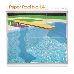 David Hockney Paper Pool Outdoor Swimming Pool Diving Board Bathroom ...