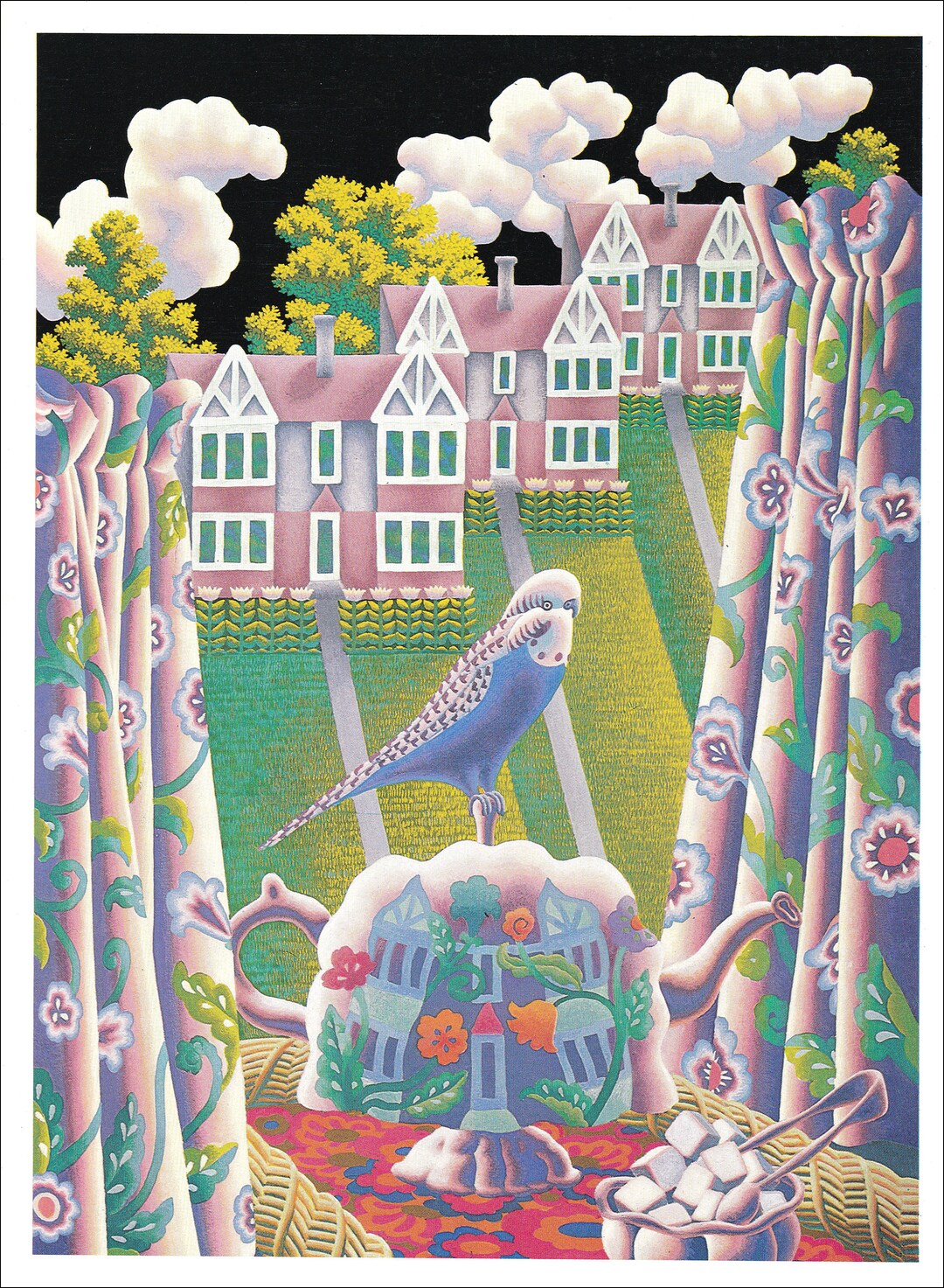 Justin Todd Suburbia Budgie Well Kept Order Lawn Houses Psychedelic 70s ...