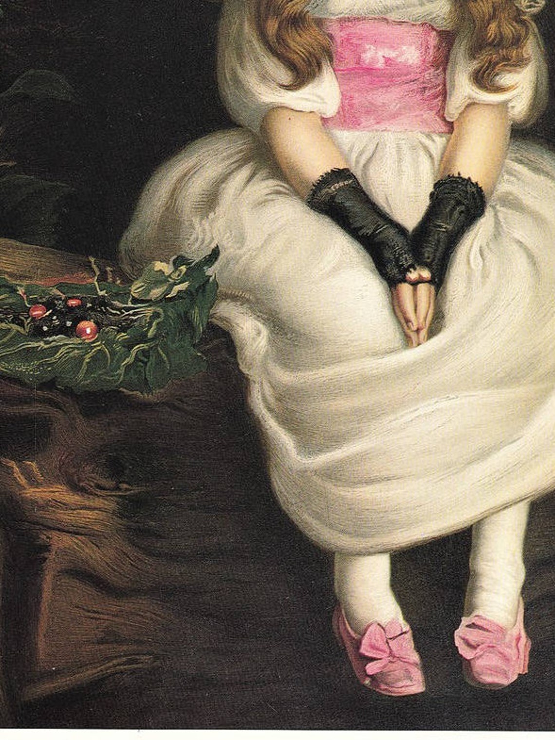 Cute Little Victorian Girl Rosy Cheeks Kitsch Pink Bow Shoes - Etsy