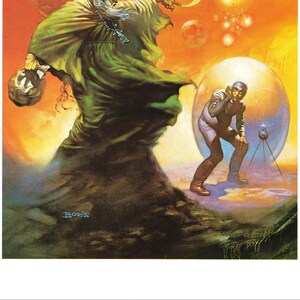 The Flying Sorcerer Boris Vallejo Wizard Shoogar Vintage Fantasy Cover ...