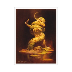Serpent Frank Frazetta Snake Ardor on Aros by Andrew Offutt Vintage ...