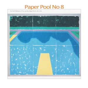 David Hockney Paper Pool Outdoor Swimming Pool Diving Board Bathroom ...