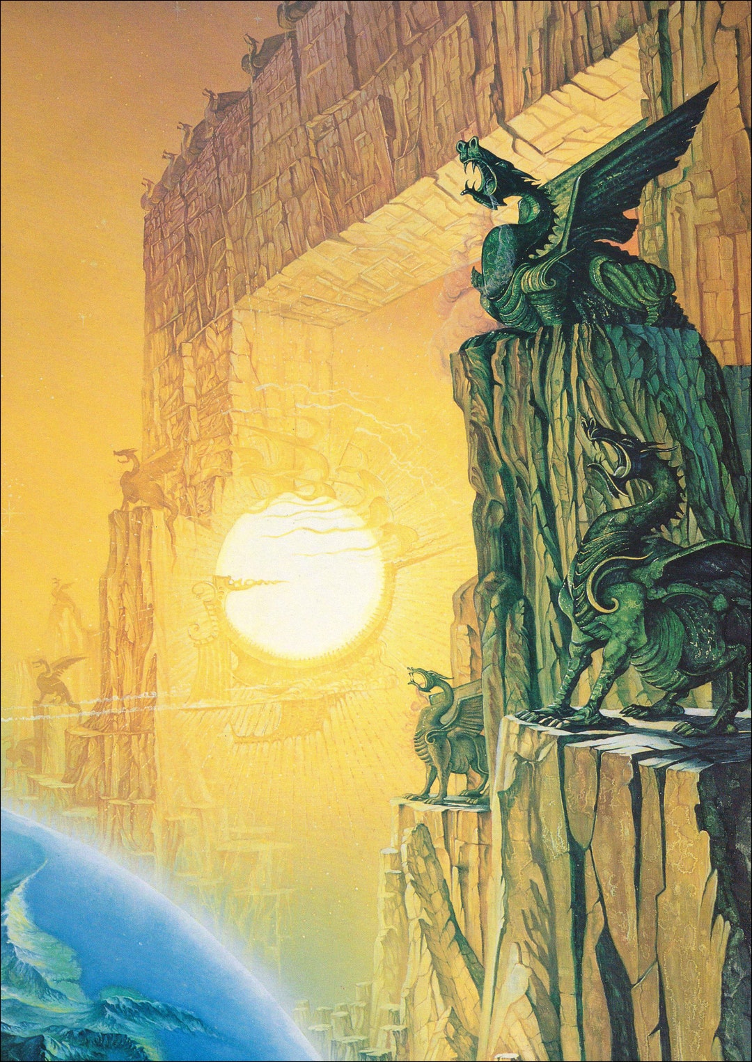 Tolkien Vintage Fantasy Cover Art Print the Book of Lost Tales J. R. R ...