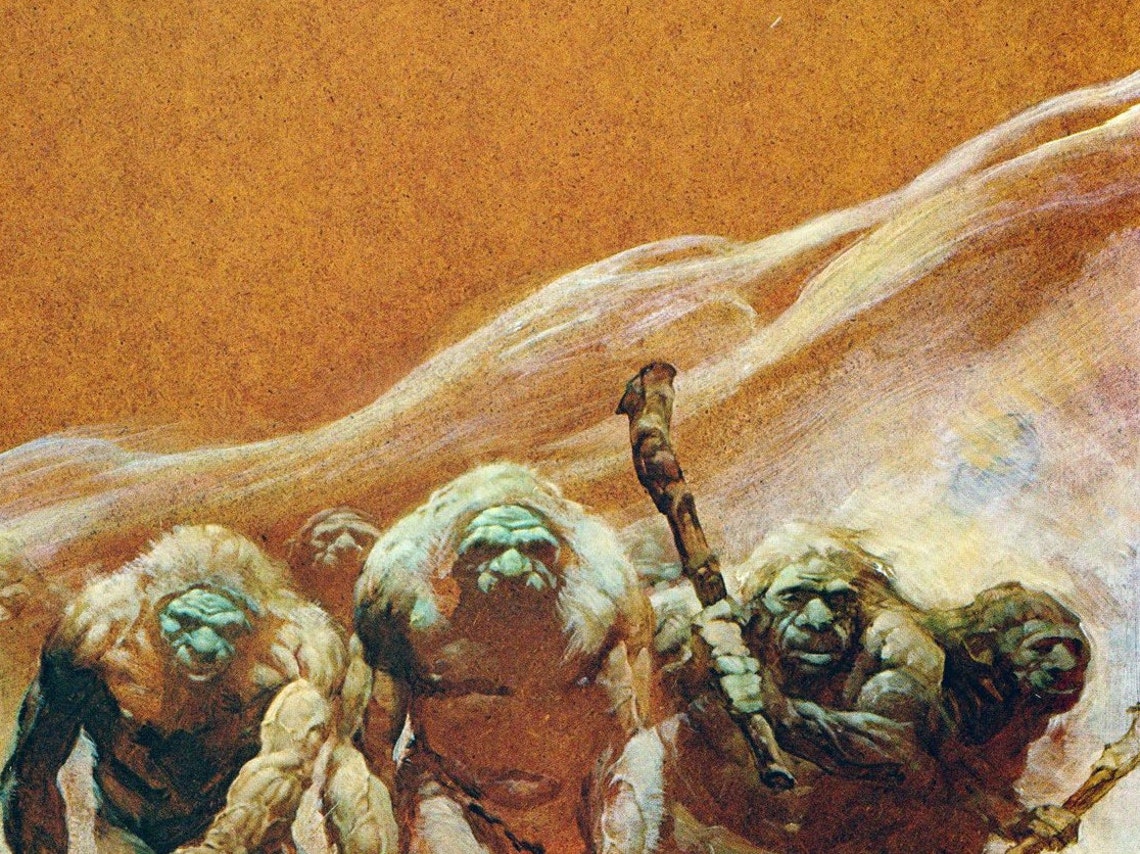 Neanderthal Frank Frazetta Vintage Fantasy Art Print Sci Fi - Etsy UK