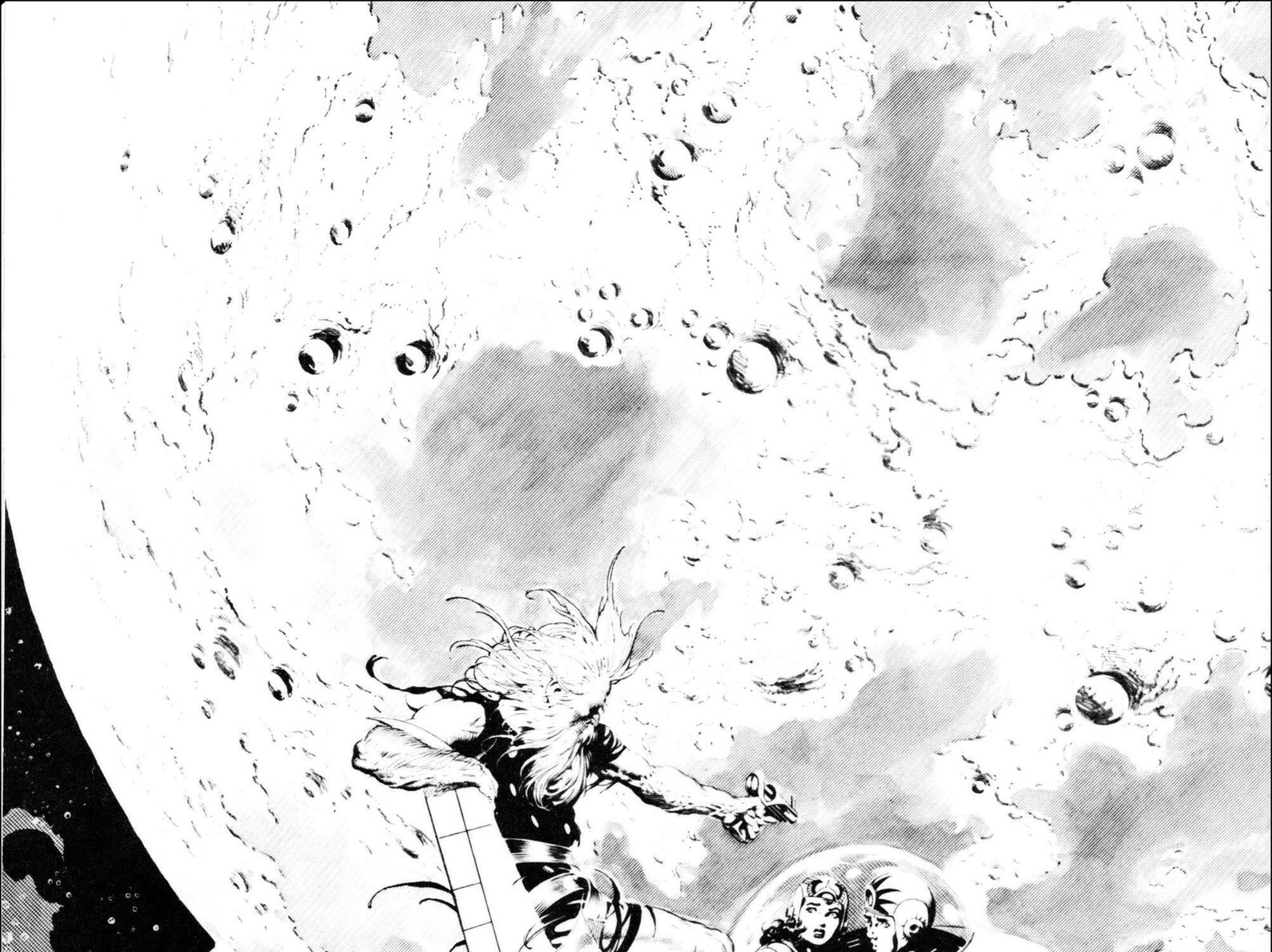 Attack on Spaceship Frank Frazetta Moon Planet Alien Space Gun | Etsy