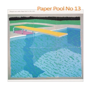 David Hockney Paper Pool Outdoor Swimming Pool Diving Board Bathroom ...