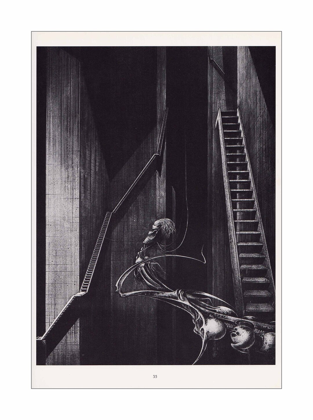 HR Giger Fantastic Shaft No. 7 Schacht Nr. 7 Art Surrealistic Style ...