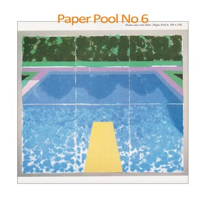 David Hockney Paper Pool Outdoor Swimming Pool Diving Board Bathroom ...