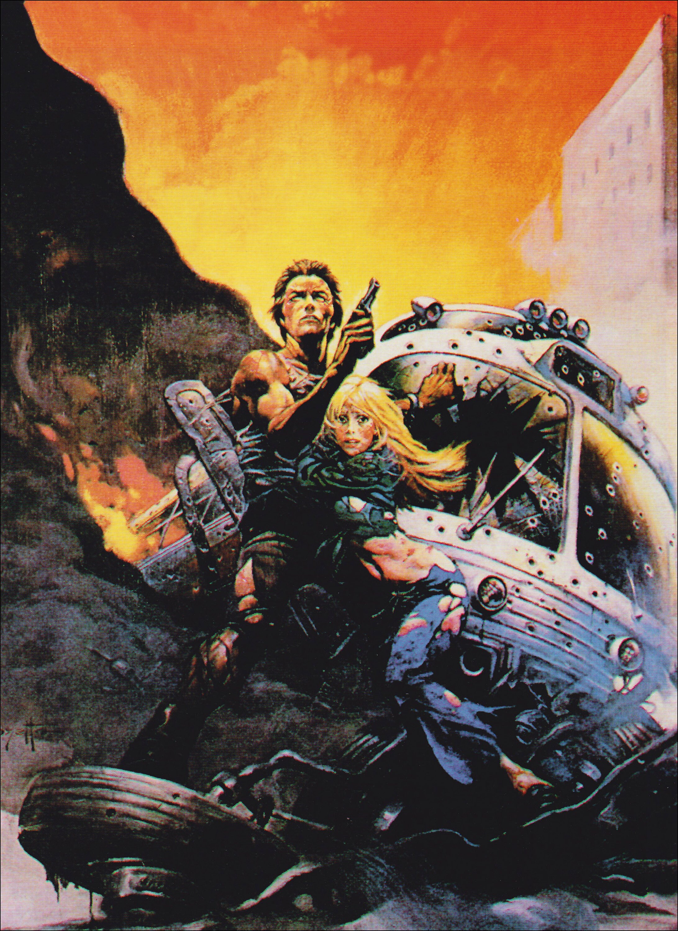 Frank Frazetta Clint Eastwood the Gauntlet Movie Poster Battlestar ...