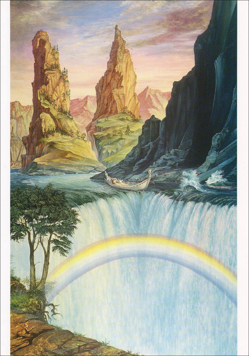 Tolkien Boromir Falls of Rauros Vintage Fantasy Cover Art - Etsy